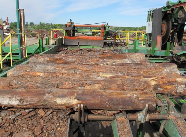 Emerald Forest Products log deck | StateImpact Idaho